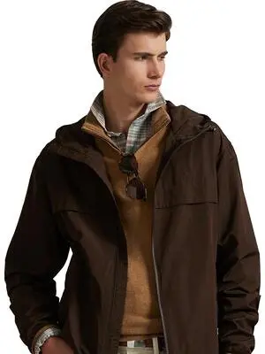 Ralph Lauren Lightweight Hooded Jacket Nutmeg Brown