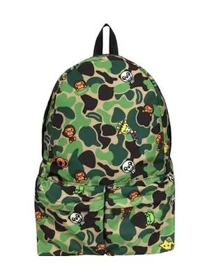 A BATHING APE Baby Milo Large Bucket Backpack - Army Green