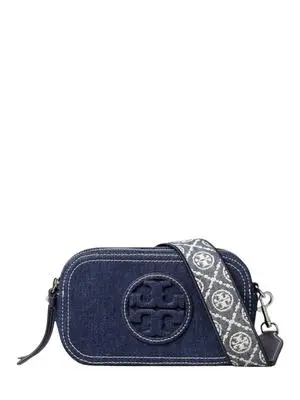 Tory Burch Miller Denim Mini Crossbody Bag - Royal Navy Blue