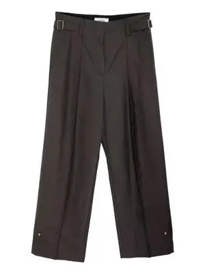 SYSTEM Soft Volumed Trousers - Brown