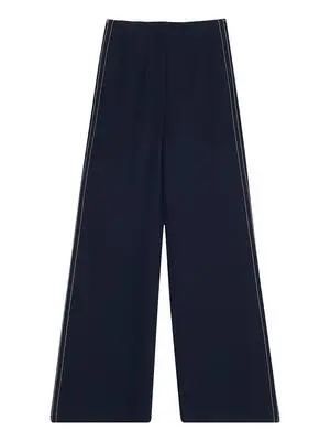 Veronica Beard Elin Wide-leg Pants - Navy