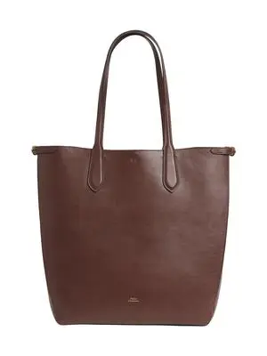 Polo Ralph Lauren Large Leather Bellport Tote - Brown