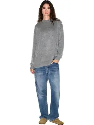 SKIMS Cashmere Oversized Sweater - Dark Heather Grey