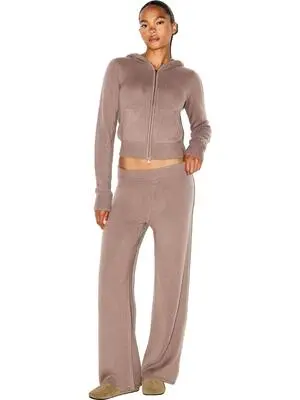 SKIMS Cashmere Wide Leg Pants Umber