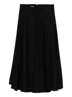 SUSANNE BOMMER Flared Midi Skirt Black