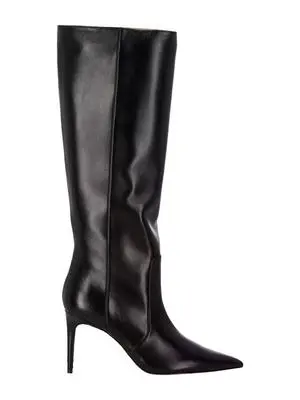 STUART WEITZMAN Leather Pointed-toe Knee-high Boots - Black