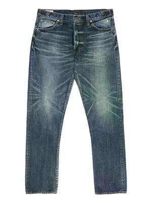 MASTERCRAFT UNION Faded Button-Fly Jeans