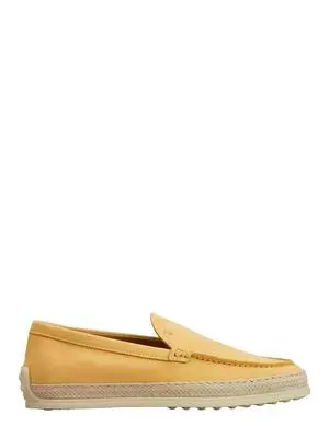 TOD'S Rope-trimmed Loafers - Yellow