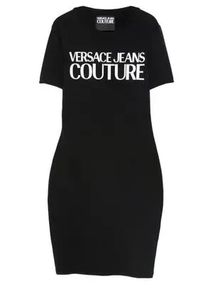 Versace Logo-print Dress - Black