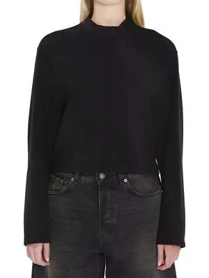 MONCLER X EE72 BY EDWARD ENNINFUL Logo-patch Long-sleeve Sweatshirt - Black
