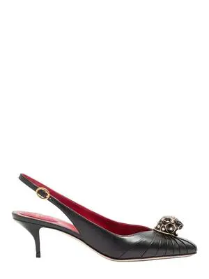 Valentino Garavani 55mm Panthea Pleated Pumps - Black