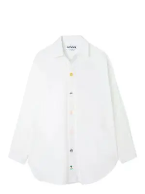 Sunnei Mega Embroidered Shirt - White