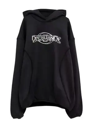 Casablanca Panelled Logo Hoodie - Black