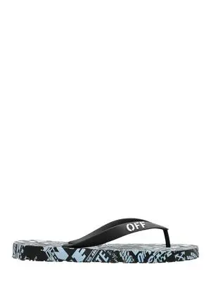 Off-White Logo-print Flip-flops - Black