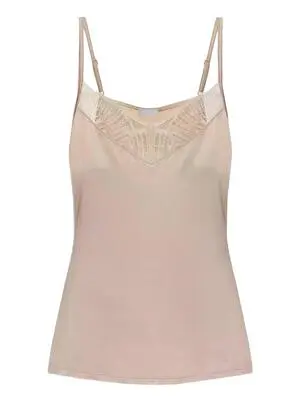 Hanro Lace-trimmed Camisole - Neutrals