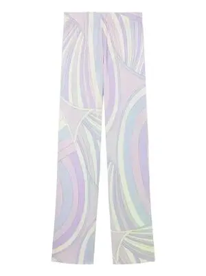 Emilio Pucci Iride Print Trousers - Purple