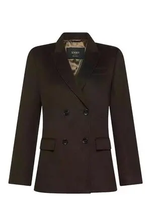 Seventy Double-breasted Jacket - Brown