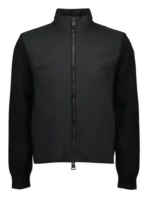 Moncler Long-sleeve Zip-up Cardigan - Black