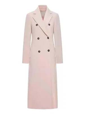 Sportmax Double-breasted Wool Coat - Pink