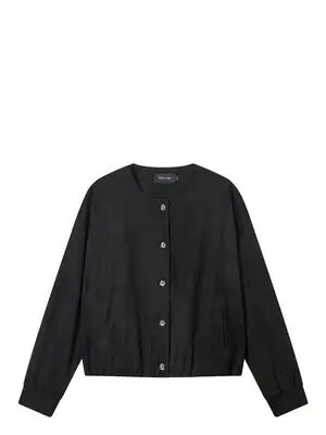 TOUT A COUP Button-embellished Drawstring Jacket - Black