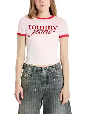 Tommy Hilfiger Logo-print T-shirt - Pink