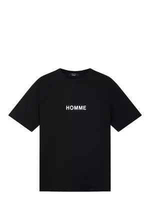 Comme Des Garçons Slogan-print T-shirt - Black