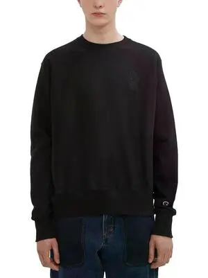 JOE GARVEY Floral-print Sweatshirt - Black