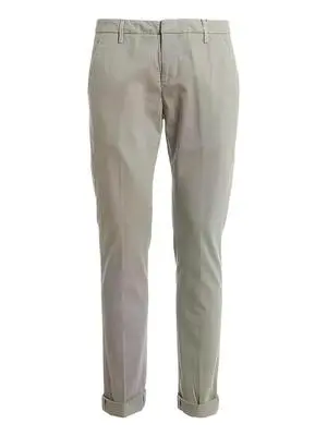 DONDUP Turn-cuff Pants With Logo Detail - Neutrals