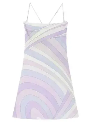 Emilio Pucci Iride-print Mini Dress - Purple