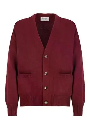 LANEUS Buttoned Cardigan - Red