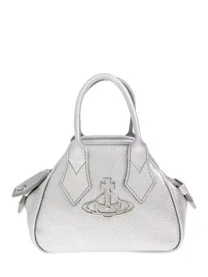 VIVIENNE WESTWOOD Mini Yasmine Orb Appliqué Tote - Silver