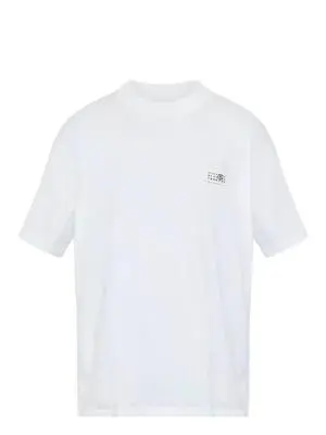 MAISON MARGIELA Logo-patch Cotton T-shirt - White