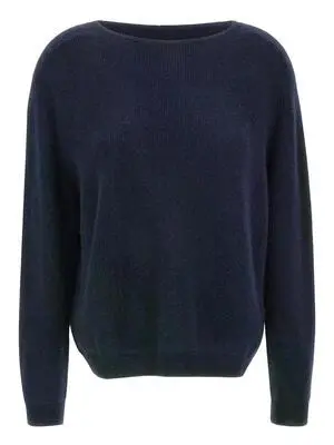 Hemisphere Cashmere Boat-neck Sweater - Blue