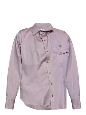 VIVIENNE WESTWOOD Orb-embroidered Shirt - Purple