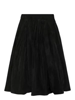SUSANNE BOMMER Elasticated Waist Midi Skirt - Black
