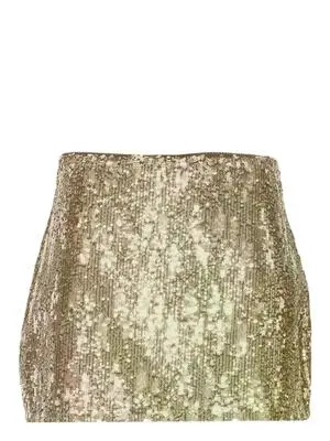 ANIYE BY Sequined Mini Skirt - Gold