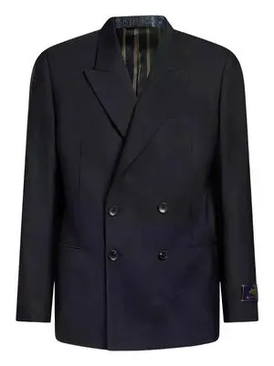 Etro Double-breasted Jacket - Blue