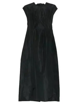 Simone Rocha Cap-sleeve Taffeta A-line Dress - Black
