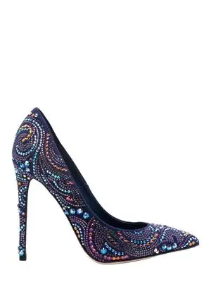 LE SILLA 12mm Crystal Embellished Pumps - Blue