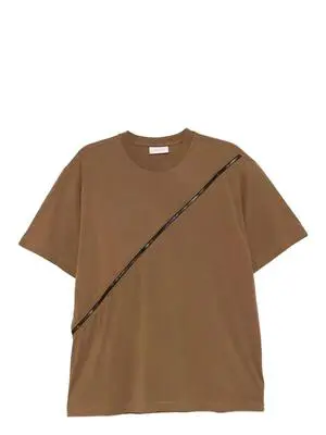 QASIMI Spiral Zip T-shirt - Brown