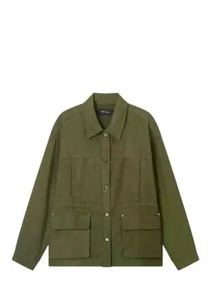 TOUT A COUP Double-Pocket Collared Jacket