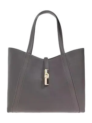 Furla Panelled Clasp Tote Bag - Grey