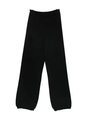 HANNES ROETHER Elastic-ankle Pants - Black