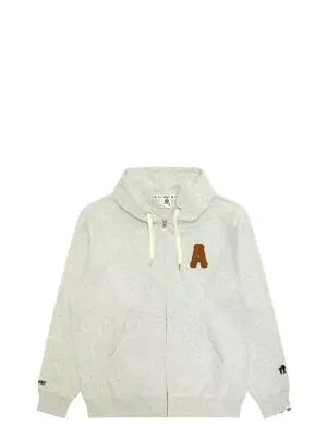 AAPE BY *A BATHING APE® Patch-appliqué Zip-up Hoodie - Grey