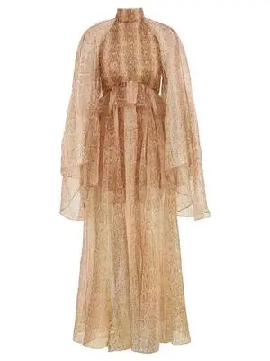 Zimmermann Snake-print Maxi Dress - Neutrals