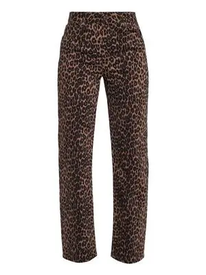 Rails Topanga Leopard Straight-leg Jeans - Brown Nala