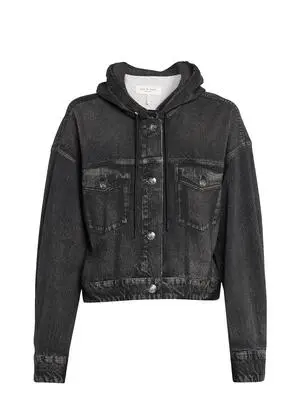 Rag & Bone Miramar Cotton-terry Hoodie - Faded Blac