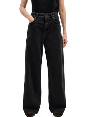 ME+EM Relaxed Baggy Jeans - Warm Black