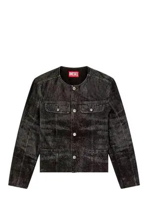 Diesel D-aberdeen Denim Jacket - Black