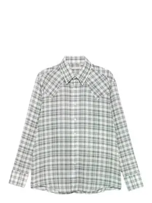 CARTER YOUNG Plaid Button-up Shirt - Grey